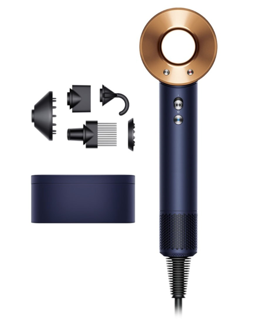 Фен Dyson Supersonic HD08 Prussian Blue/Rich Copper с кейсом IN — купить в Москве в официальном ...